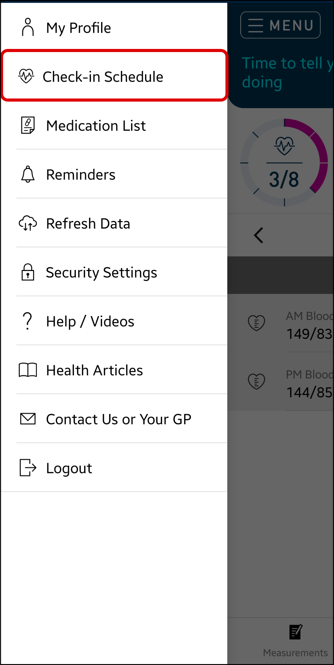 Your Check-in Schedule
