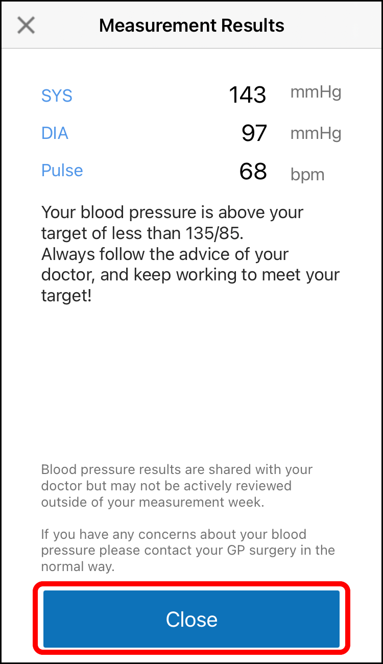 Measure Blood Pressure Task