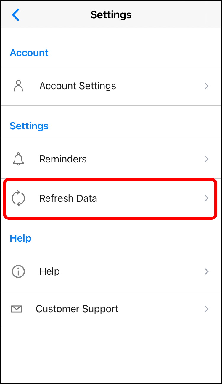 Refresh Data